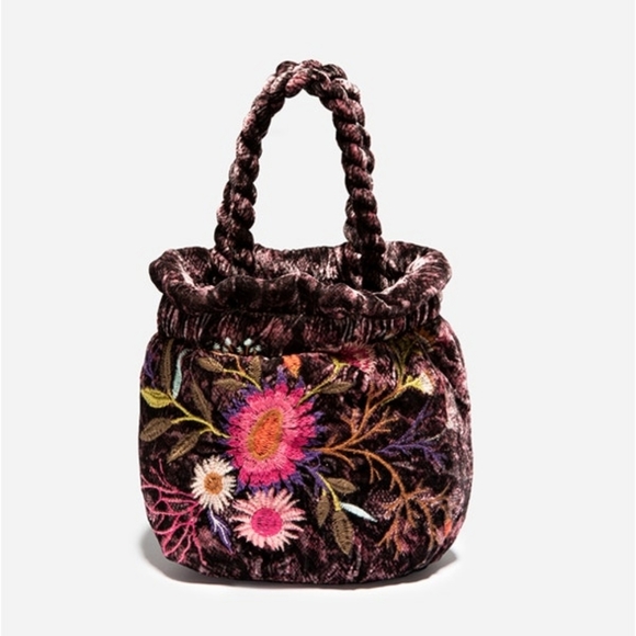 Johnny Was | Bags | Nwt Johnny Was Velvet Pouch Purse | Poshmark